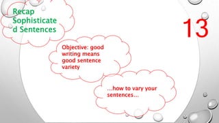 Think Like a Writer - Sentence Variety 1 Recap.pptx