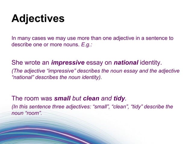 Foundations of Grammar 13: What is the difference between adjectives ...