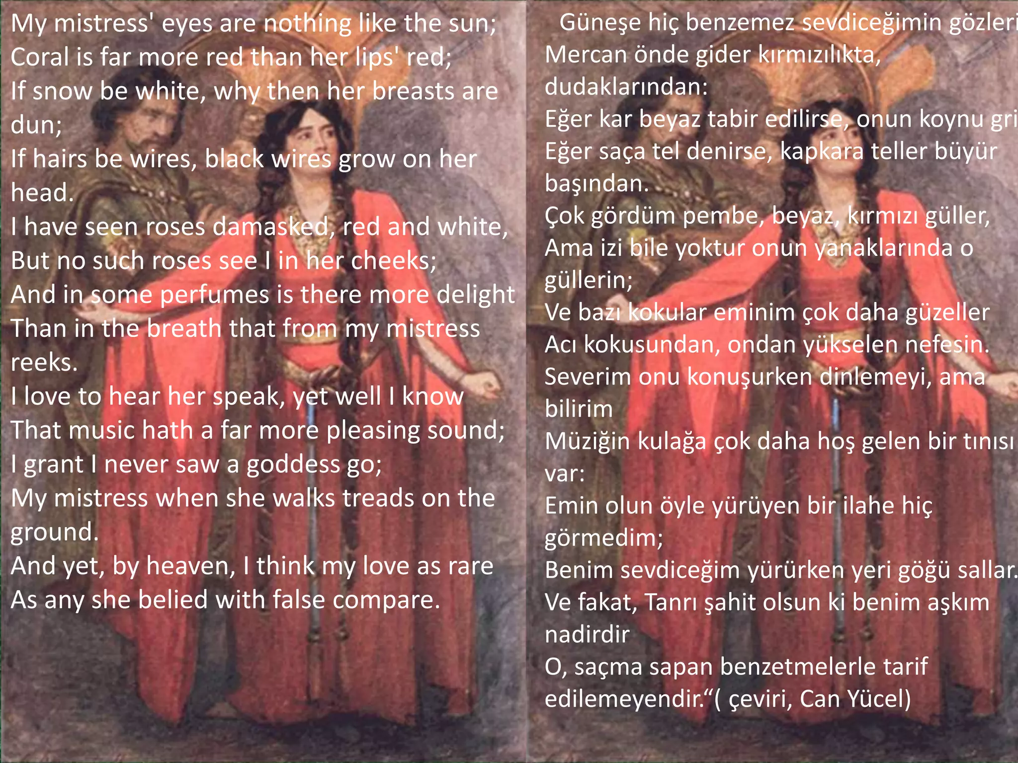 sonnet 130, by William Shakespeare | PPTX