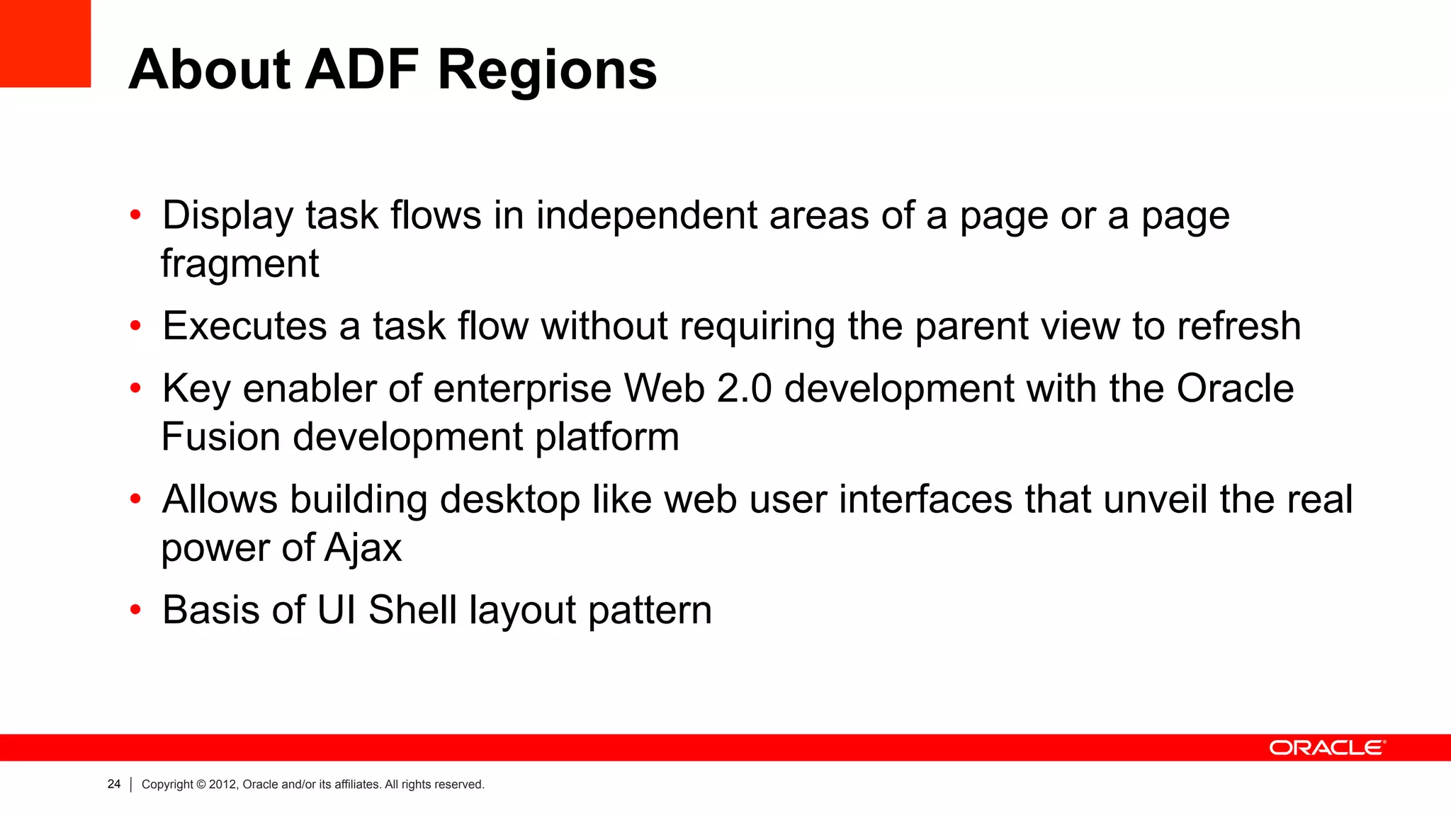 Oracle ADF Architecture TV - Design - Task Flow Overview | PPT