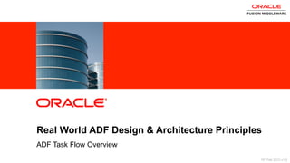 Oracle ADF Architecture TV - Design - Task Flow Overview | PPT