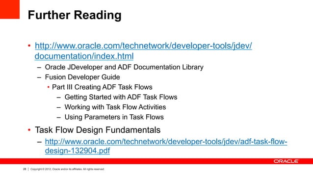 Oracle ADF Architecture TV - Design - Task Flow Overview | PPT