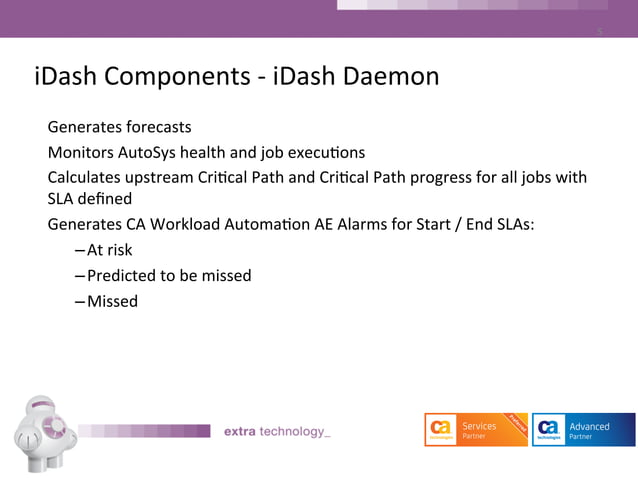 iDash Overview - CA Workload Automation Technology Summit (WATS) 2014 | PDF