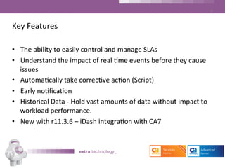 iDash Overview - CA Workload Automation Technology Summit (WATS) 2014 | PPT
