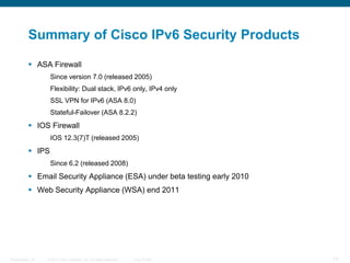 Eric Vyncke - IPv6 Security Vendor Point of View | PPTX | Computer Networking | Computing