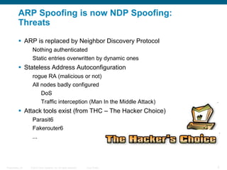Eric Vyncke - IPv6 Security Vendor Point of View | PPTX | Computer Networking | Computing