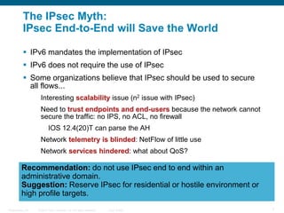 Eric Vyncke - IPv6 Security Vendor Point of View | PPTX | Computer Networking | Computing