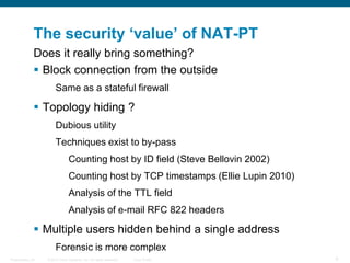 Eric Vyncke - IPv6 Security Vendor Point of View | PPTX | Computer Networking | Computing