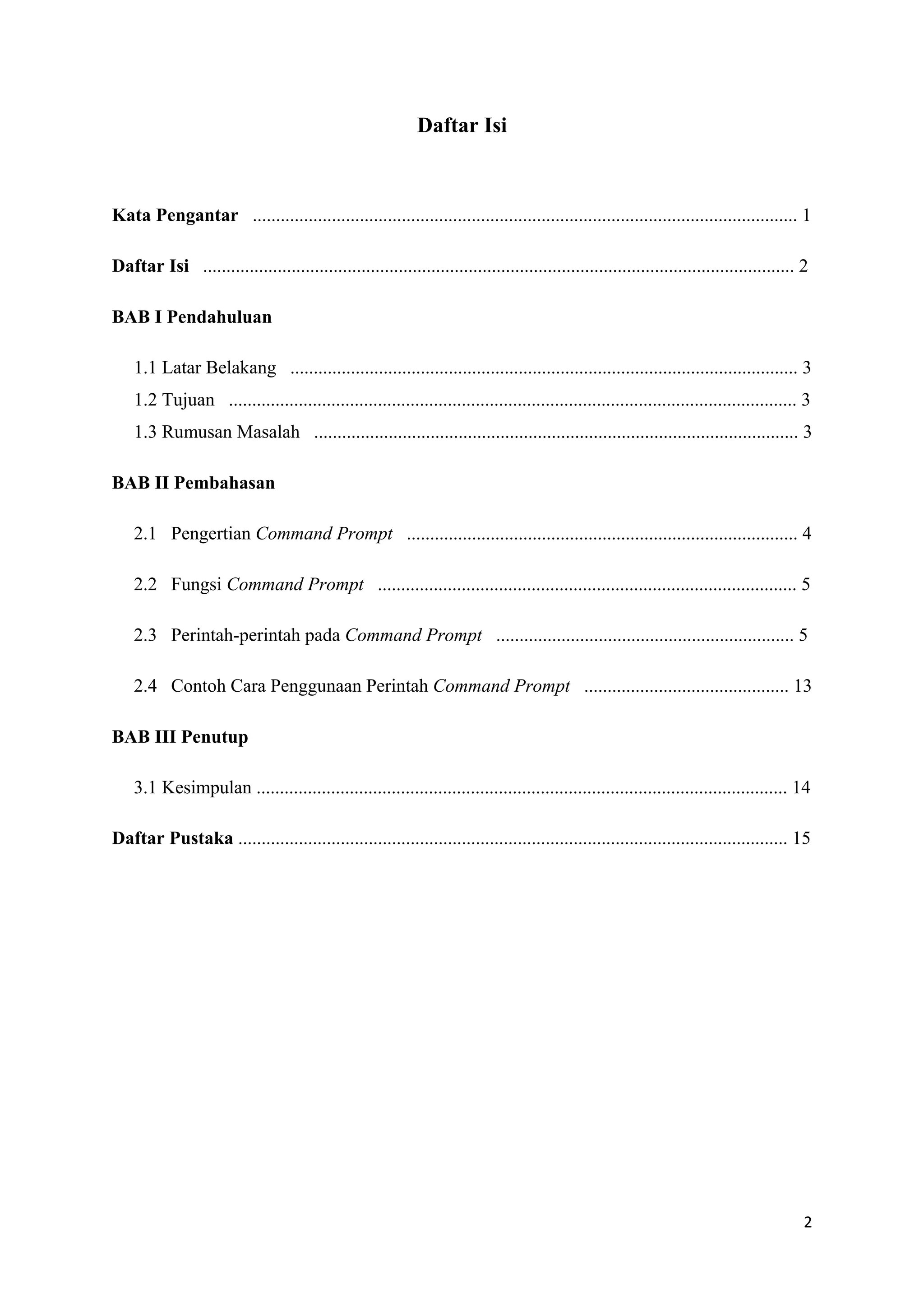 makalah perintah dasar windows (command prompt) | PDF
