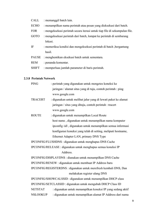 makalah perintah dasar windows (command prompt) | PDF
