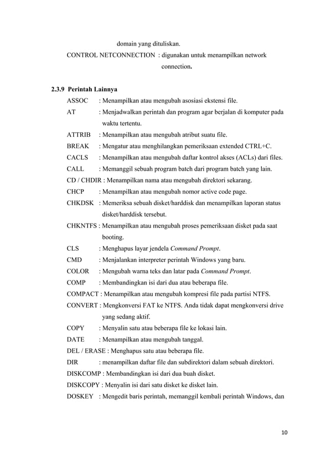 makalah perintah dasar windows (command prompt) | PDF