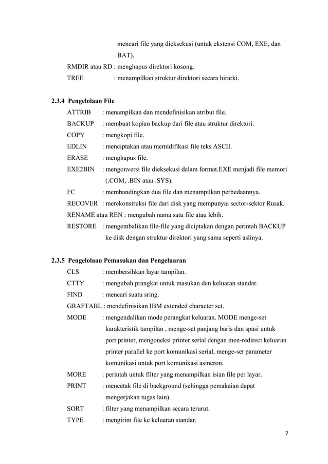 makalah perintah dasar windows (command prompt) | PDF