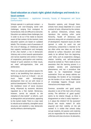 Managing Change and Uncertainty - Education for the Future | PDF