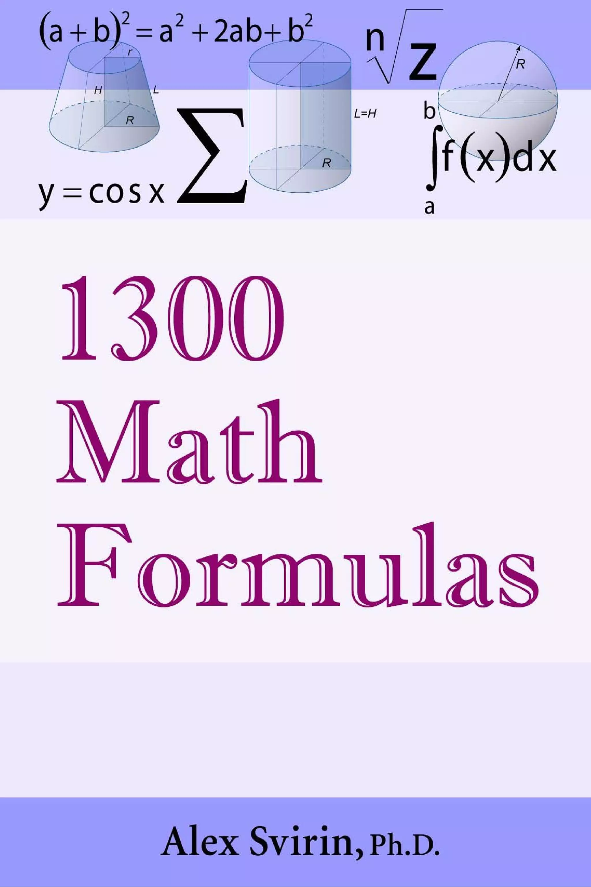 1300 math formulas | PDF