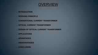 Optical Current Transformer | PPTX
