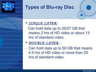 Blu-ray Disc | PPT | Data Storage and Warehousing | Computing