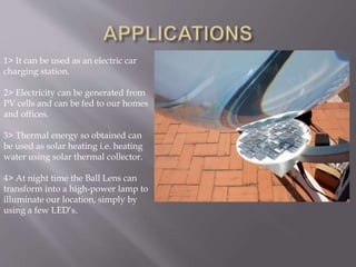 SPHERICAL SUN POWER GENERATOR | PPTX