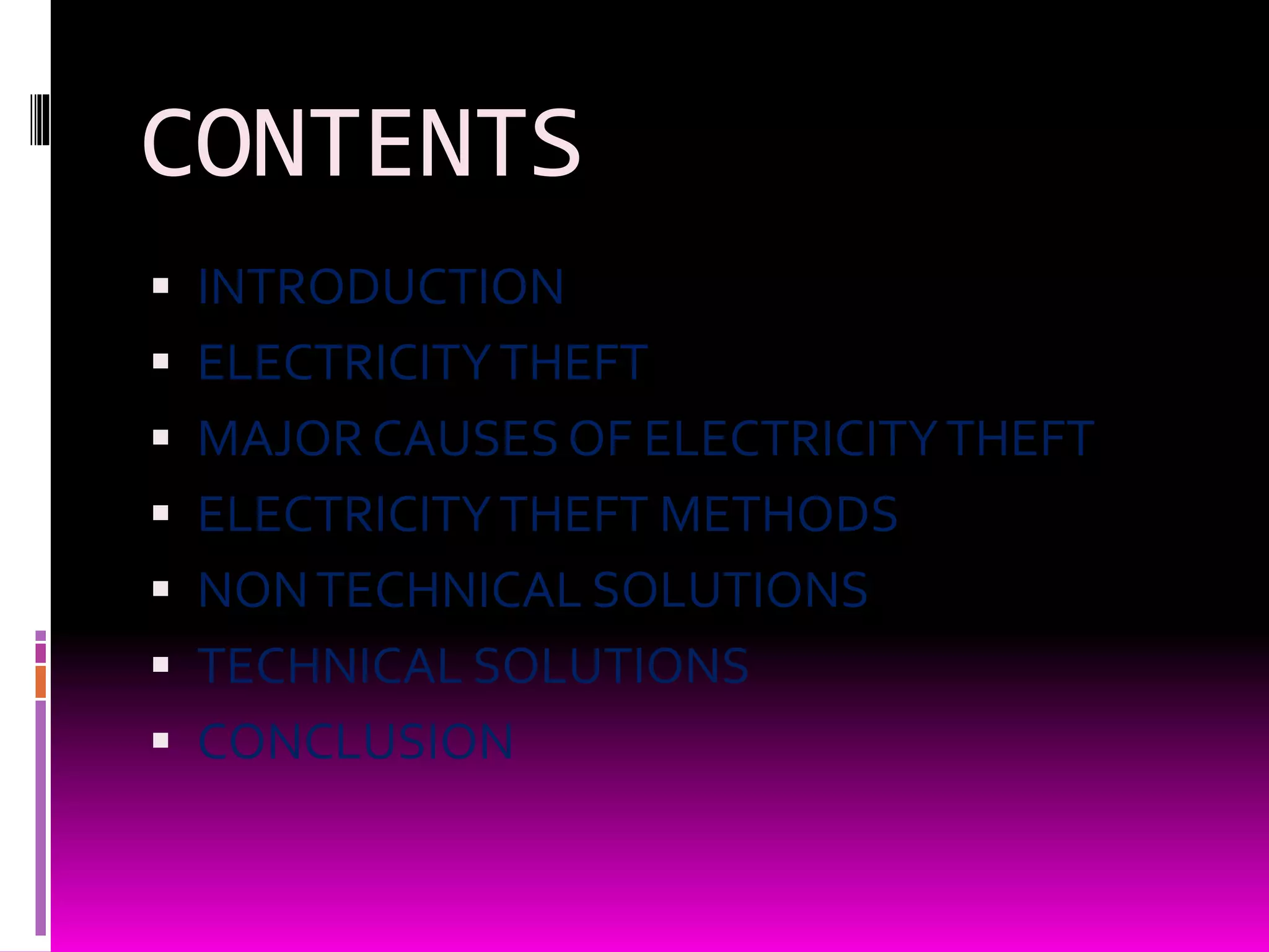 ELECTRICITY THEFT | PPTX