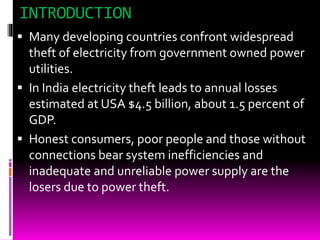 ELECTRICITY THEFT | PPTX