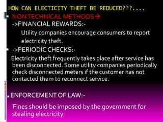 ELECTRICITY THEFT | PPTX