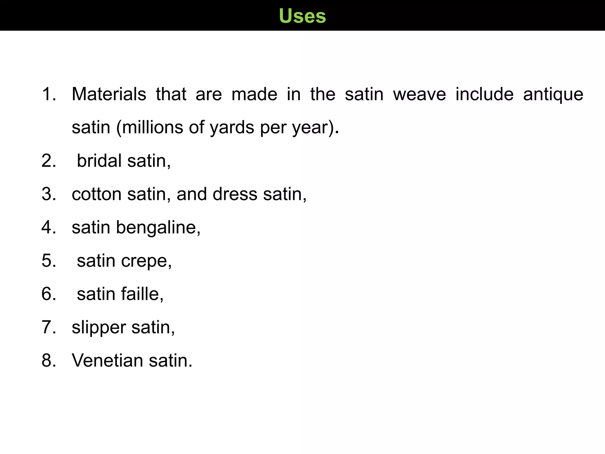 Satin Weave & it’s derivatives by: Khodadad Ibrahim Anik | PPTX