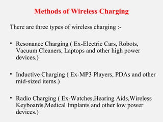 WIRELESS CHARGING | PPT