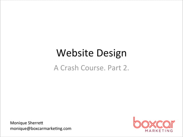 Tech 802: Web Design Part 2 | PPT