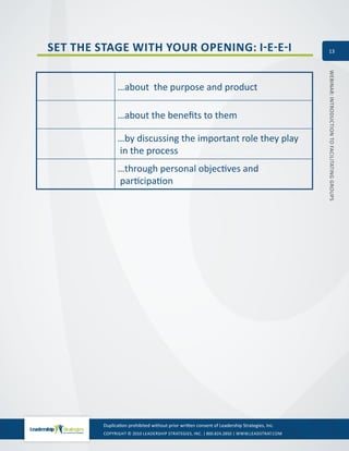 An Introduction to Facilitating Groups - Handout | PDF | Web ...