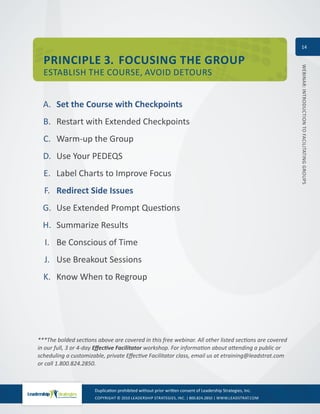 An Introduction to Facilitating Groups - Handout | PDF | Web ...