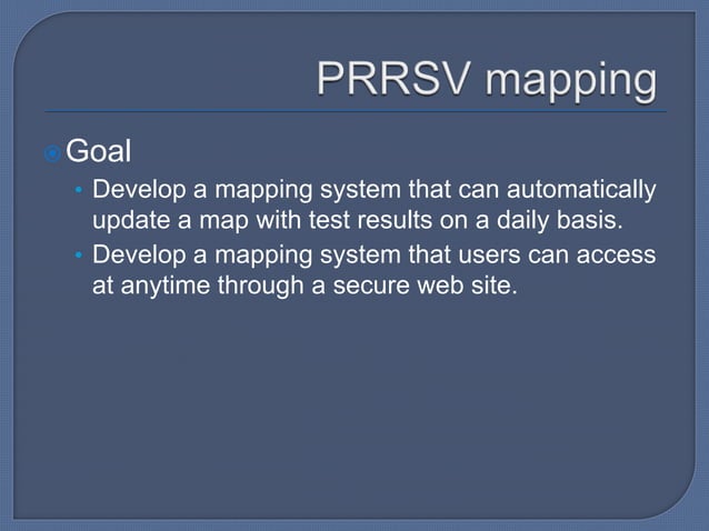Dr. Kurt Rossow - Disease Mapping for PRRS | PPT