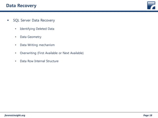 (130119) #fitalk sql server forensics | PPT