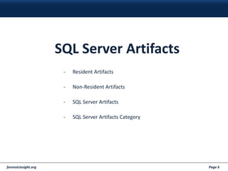 (130119) #fitalk sql server forensics | PPT