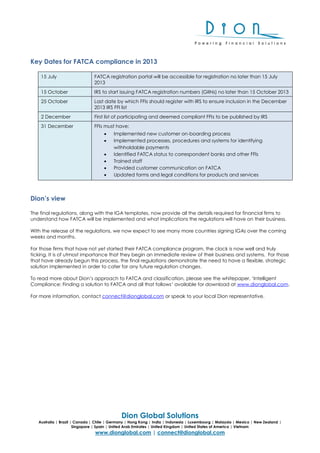 fatca newsletter | PDF