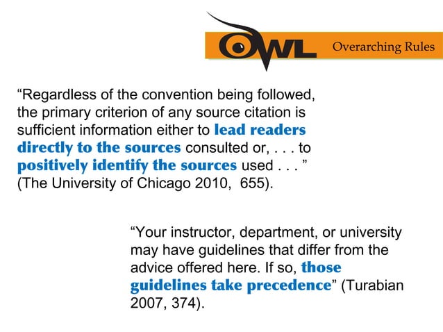 Chicago Manual of Style 16th Edition - Purdue Owl | PPT