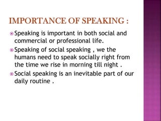 Speaking Skills by Rohan Sharma | PPT