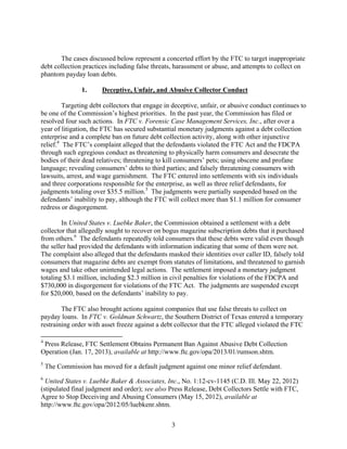 FTC Fair Debt Collection Practices Act Report to the CFPB (Feb. 2013) | PDF