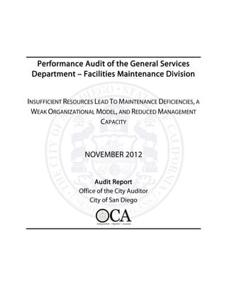 Audit of Facilities Management | PDF