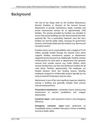 Audit of Facilities Management | PDF
