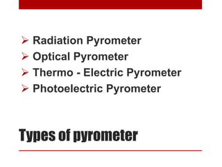 OPTICAL PYROMETER | PPTX