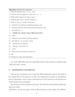A Hybrid Bat Algorithm | PDF