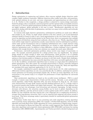 Multiobjective Firefly Algorithm for Continuous Optimization | PDF