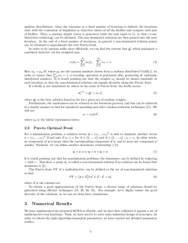 Multiobjective Firefly Algorithm For Continuous Optimization