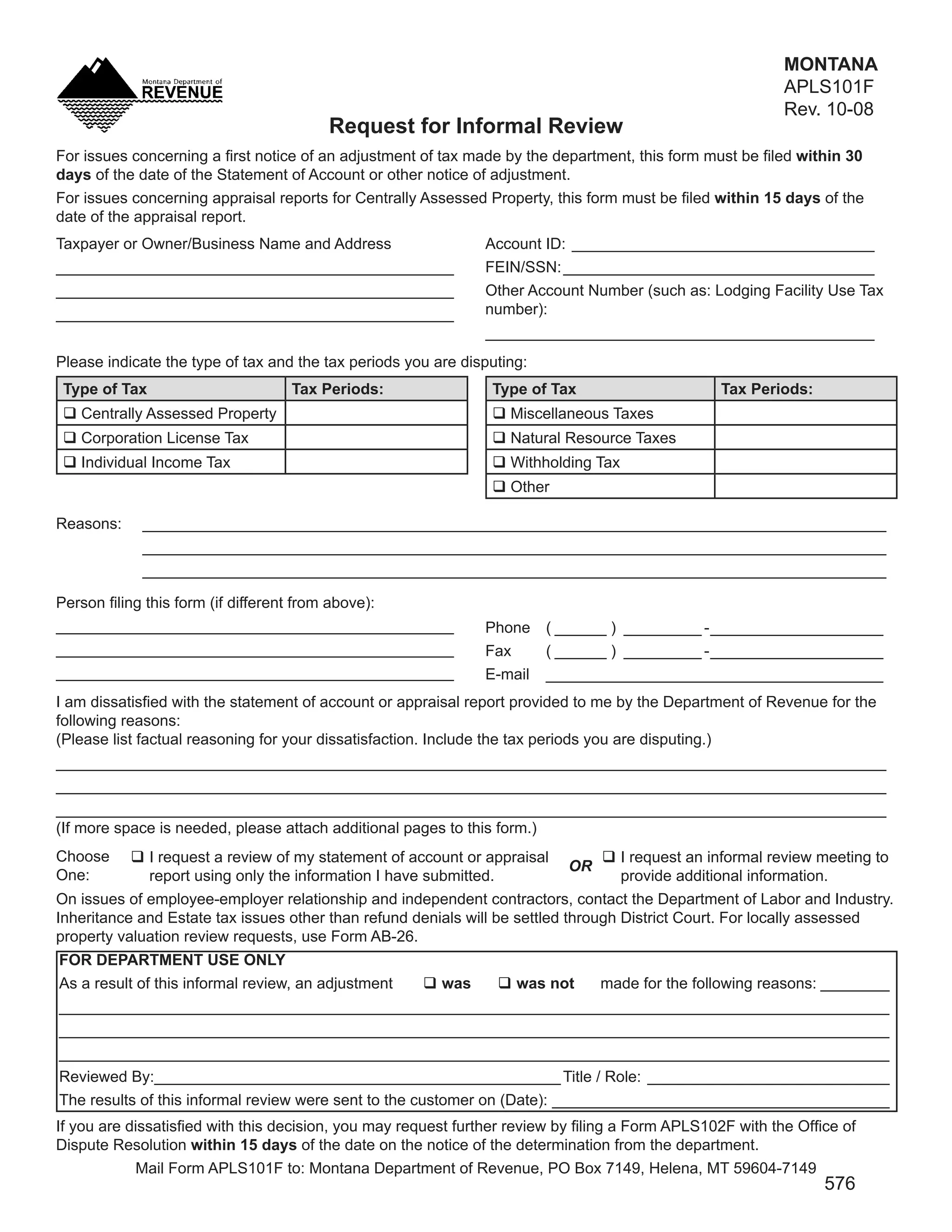 APLS10 1F gov revenue formsandresources forms | PDF