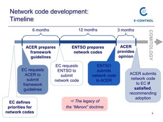 Harmonised rules and network codes: The division of competences between ...