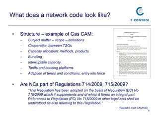 Harmonised rules and network codes: The division of competences between ...