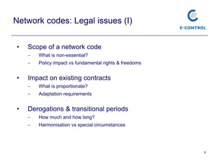 Harmonised rules and network codes: The division of competences between ...