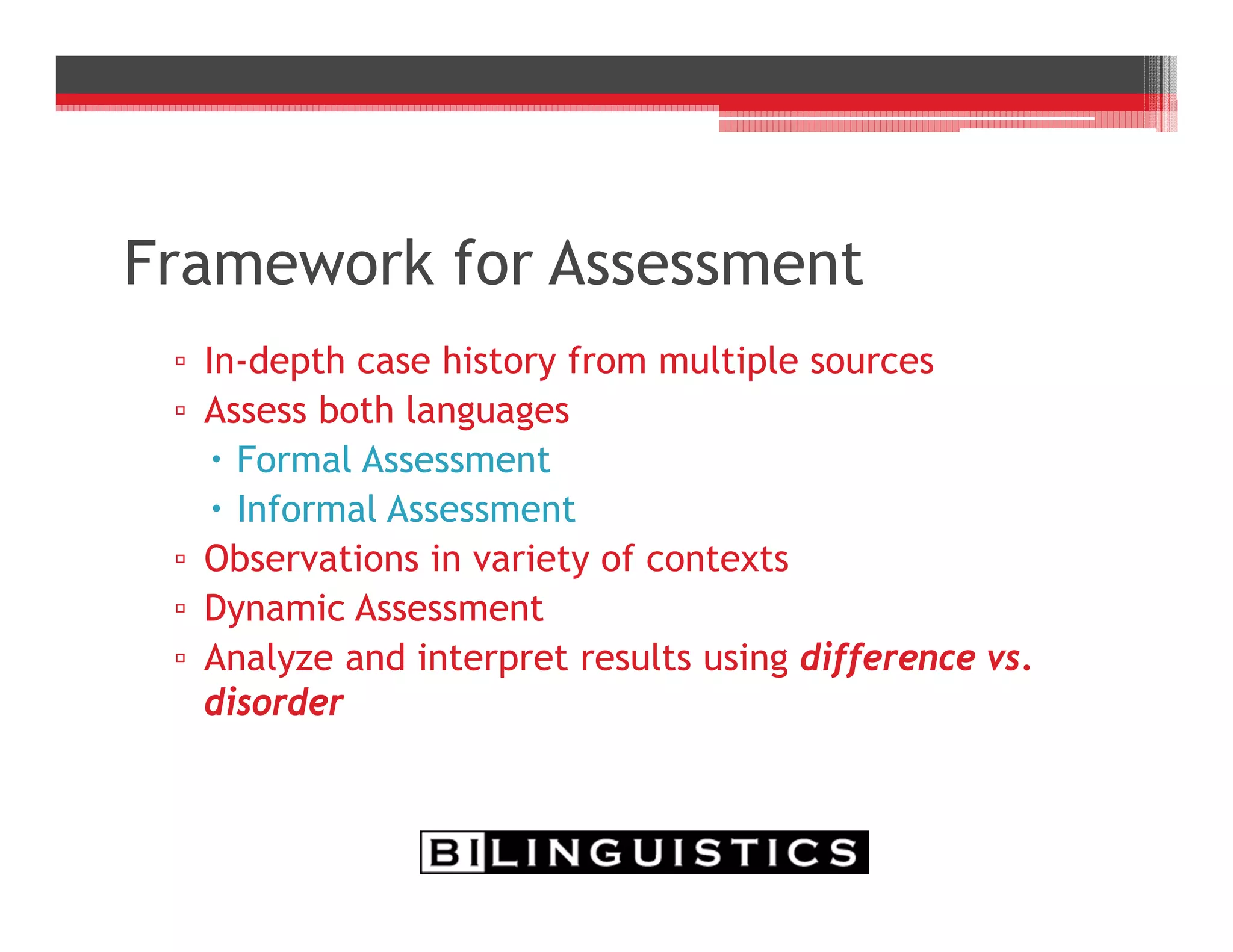 Using Dynamic Assessment in Differential Diagnoses of Culturally and ...