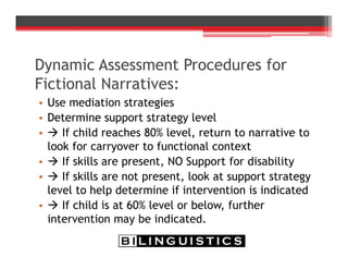 Using Dynamic Assessment in Differential Diagnoses of Culturally and ...