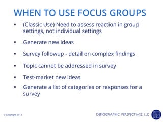 Everything You Need to Know About Focus Groups | PPT