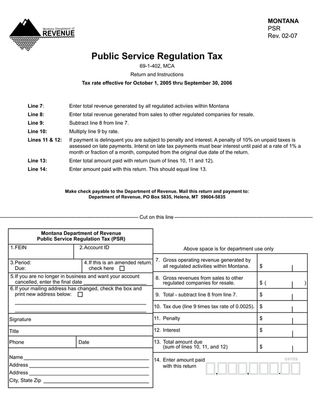 gov revenue formsandresources forms 06_PSR_Fill-in | PDF